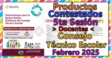 Productos Contestados De La Quinta Sesión Ordinaria Del Consejo Técnico