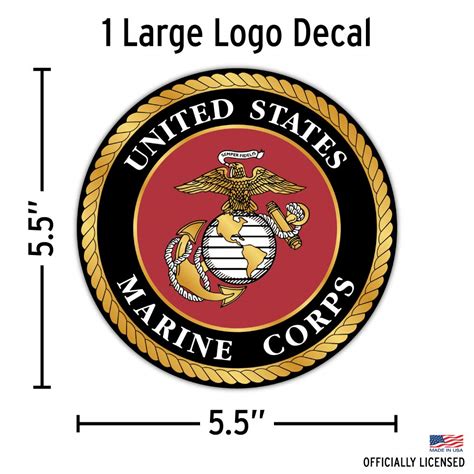 Marine Corps Car Decal Large 55 Usmc Vinyl Decal For Car Window