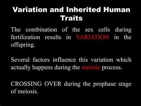 Heredity Inheritance And Variation Pptx Biological Sciences Science