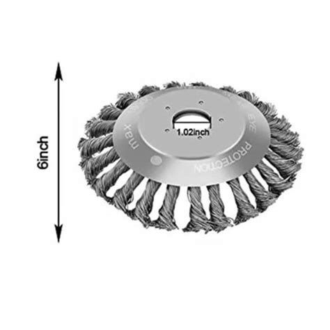 TONDEUSE MULTI USAGES Zoll Tondeuse à Gazon avec Roue en Fil d Acier Brosse pour Mauvaises