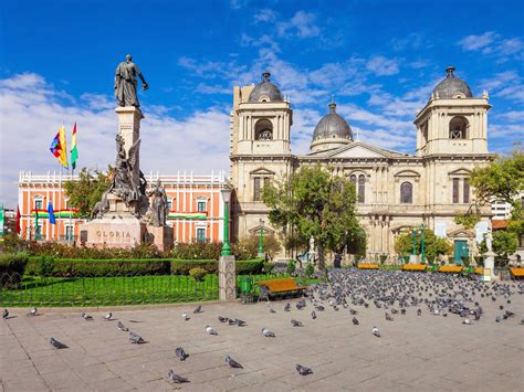 Cathedral And Plaza Murillo La Paz