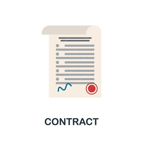 Premium Vector Contract Icon Simple Element From Human Resources Collection Creative Contract