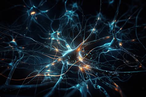 Neuron Cell 3d Illustration Computer Generated Abstract Background