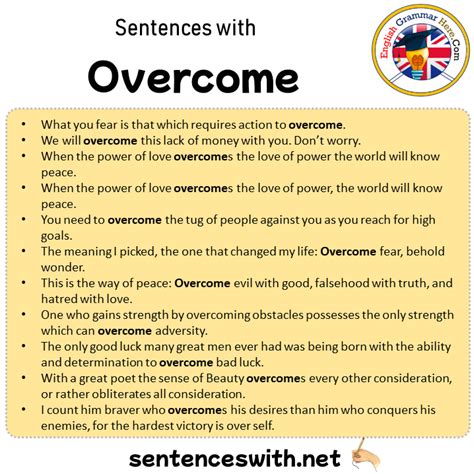 Sentences With Overcome Overcome In A Sentence In English Sentences