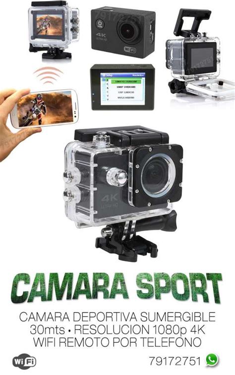 Vendo Camara Deportiva Sumergible Wifi Tipo Gopro 4k En La Paz Tv