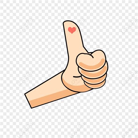 엄지 손가락칭찬클립 아트사랑 Png 일러스트 무료 다운로드 Lovepik