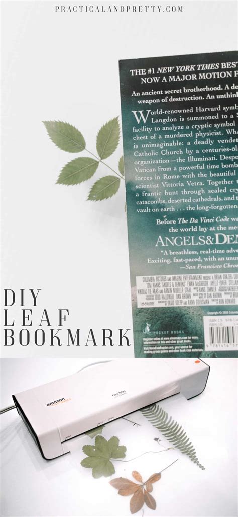 Diy Leaf Bookmarks Practical And Pretty