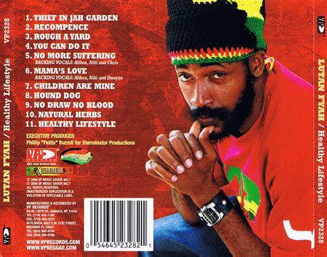 Car Tula Trasera De Lutan Fyah Healthy Lifestyle Portada