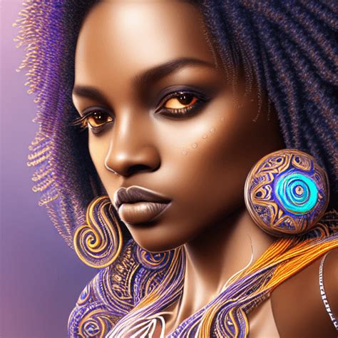 Tribal Brown Skin Woman · Creative Fabrica