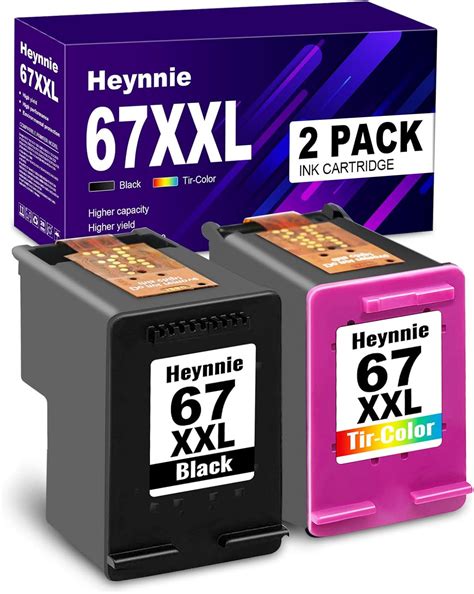 Heynnie Cartuchos De Tinta Remanufacturados De Repuesto Para HP 67XXL
