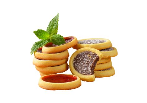 Jamand Chocolate Filled Tartlets Tart Shortbread Snack Raspberry Jam