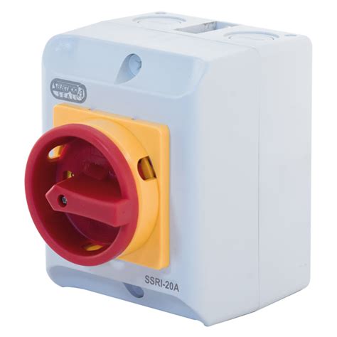 Ssri 20a Ip65 Rated 20 Amp 10kw Rotary Isolator Switch 4 Pole