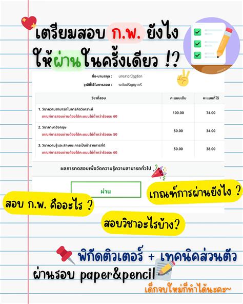 เตรียมสอบก พ ยังไง ให้ผ่านในครั้งเดียว 🎉 แกลเลอรีที่โพสต์โดย