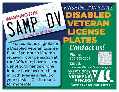 Washington You Could Be Eligible For A Disabled Veteran License Plate