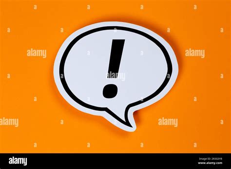 Exclamation Mark Attention Symbol Caution Important Danger In Speech Bubble Communication