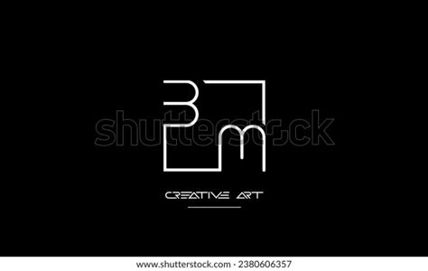 Bmmb B M Abstract Letters Logo Stock Vector Royalty Free 2380606357