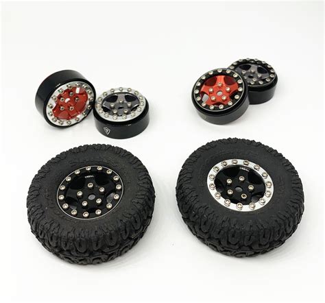 Treal 10 Beadlock Wheels4p Set For Axial Scx24 Aluminum Cnc Machine