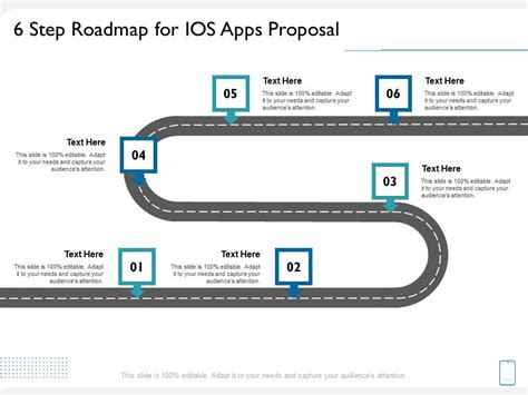 Operating System Application 6 Step Roadmap For Ios Apps Proposal Ppt