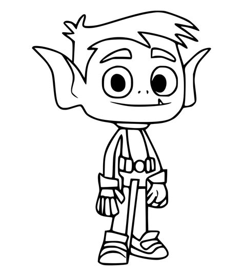 Disegni Di Teen Titans Go Da Colorare Disegni Colorarecom