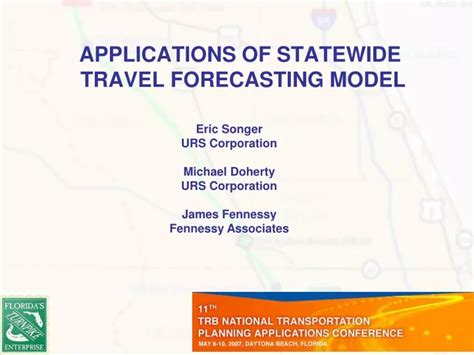 Ppt Applications Of Statewide Travel Forecasting Model Powerpoint