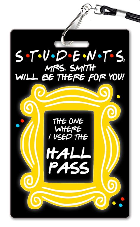 Classroom Hall Passes Pvc Invites Vip Birthday Invitations