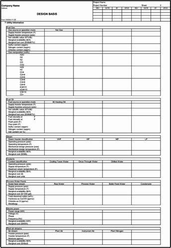 Appendix G Equipment Specification Data Sheets Engineering