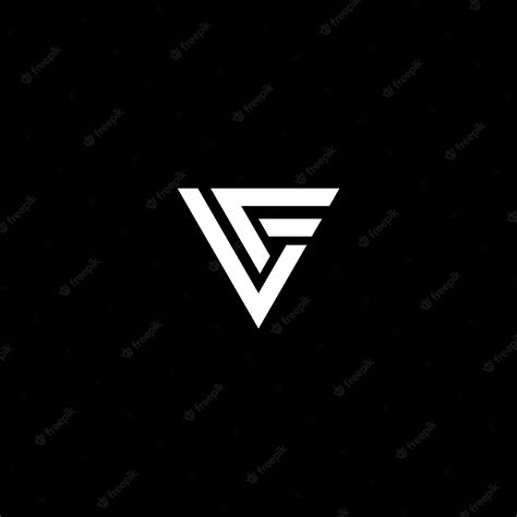 Premium Vector Lf Or Vf Triangle Modern Minimalist Logo Design