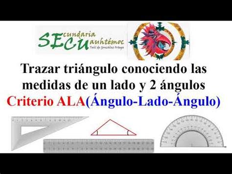 Trazar Tri Ngulo Conociendo Las Medidas De Un Lado Y Ngulos
