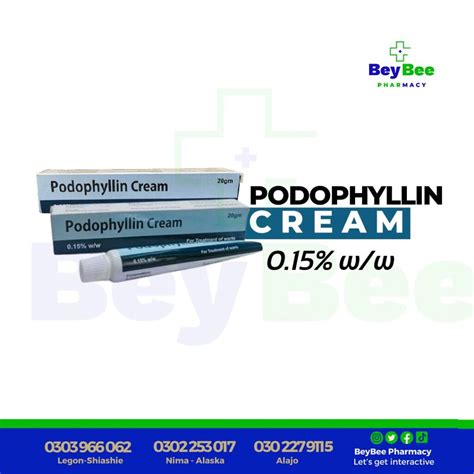 Podophyllin 0 15 W W Cream Beybee