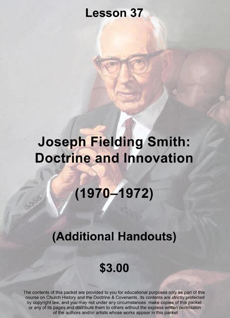 Quotes From Joseph Fielding Smith Quotesgram