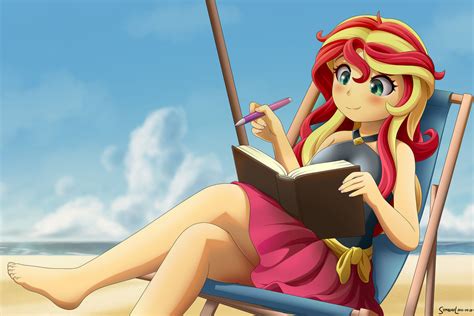 Commission Sunset On The Beach By Symbianl On Deviantart