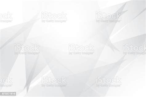 추상적인 기하학적 흰색과 회색 배경 색상 벡터 일러스트 레이 션입니다 가상현실에 대한 스톡 벡터 아트 및 기타 이미지 가상현실 개념 개념과 주제 Istock