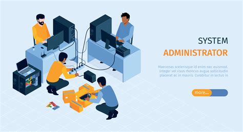 System Administrator Banner Illustration 4730099 Vector Art At Vecteezy