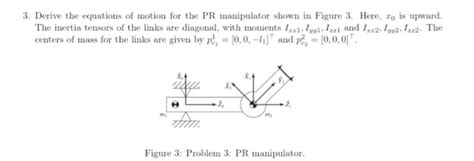 Solved Derive The Equations Of Motion For The Pr Manipulator