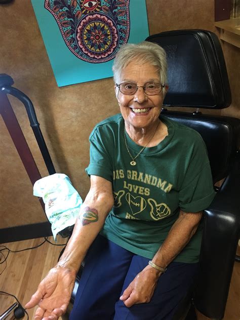 After 78 Years Of Being A Fan My Grandma Got Her First Tattoo R