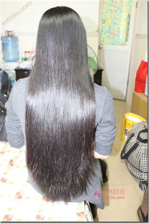 剪下妙龄女子61公分细丝长发 发之美211 3 剪发 中国长发