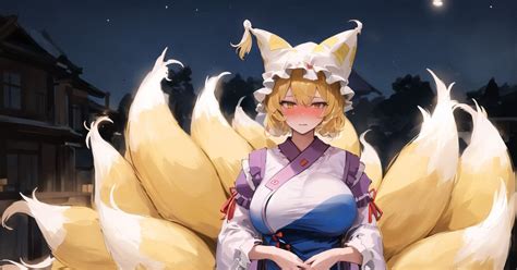 八雲藍 八雲藍はおっぱいを褒められると恥ずかしい 乙女グラインダーのイラスト Pixiv