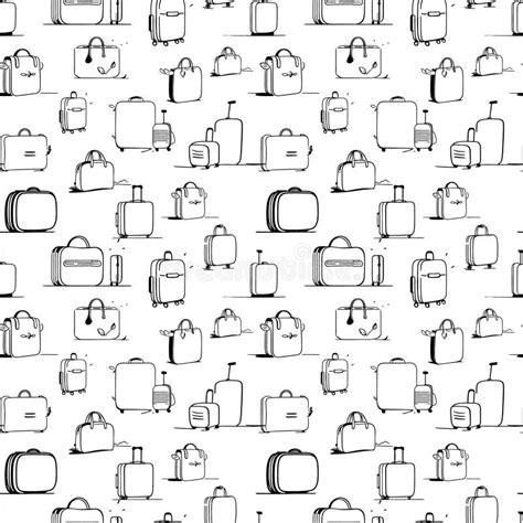 Continuous Line Drawing Suitcases Stock Illustrations 23 Continuous
