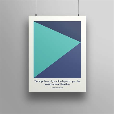 Minimalist Marcus Aurelius Poster Stoic Philosophy Quote Wall Art