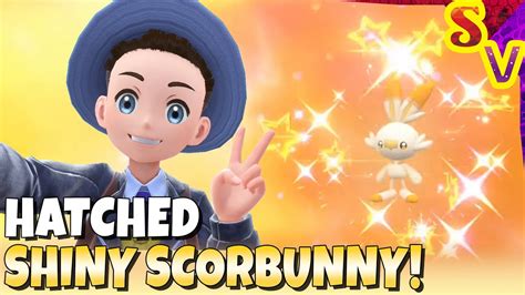 SHINY SCORBUNNY HATCHED IN 33 EGGS! Masuda Method Shiny Hunt in Pokemon Violet Live Stream - YouTube
