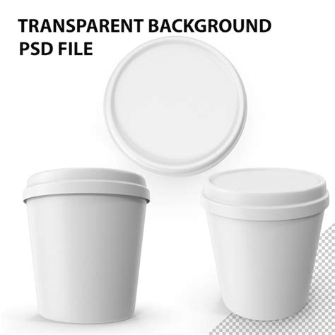 Premium Psd Yogurt Cup Png