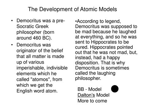 PPT The Development Of Atomic Models PowerPoint Presentation Free Download ID