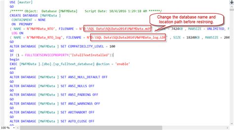 Helpdesk How To Downgrade An Sql Database From A Higher Version To A