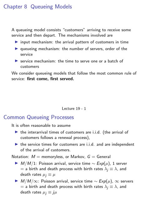 517 Queueing Models Pdf Applied Mathematics Operations Research