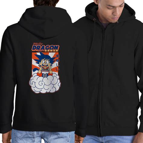 Sweat Homme à Capuche Zippé Dragon Ball Ramen
