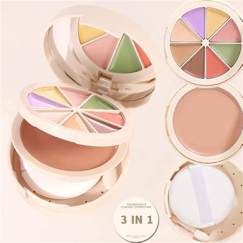 8 Color Corrector Palette With Foundation Full Coverage