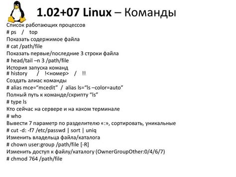 Основные команды линукс Основные команды Linux терминала с примерами использования