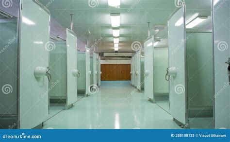 Sports Club Showers At Gym Stock Illustration Illustration Of Comfort