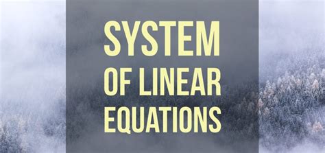 Solve A System Of Linear Equations By Gauss Jordan Elimination Problems In Mathematics