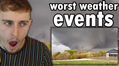 Reacting To The Craziest Weather Moments Youtube